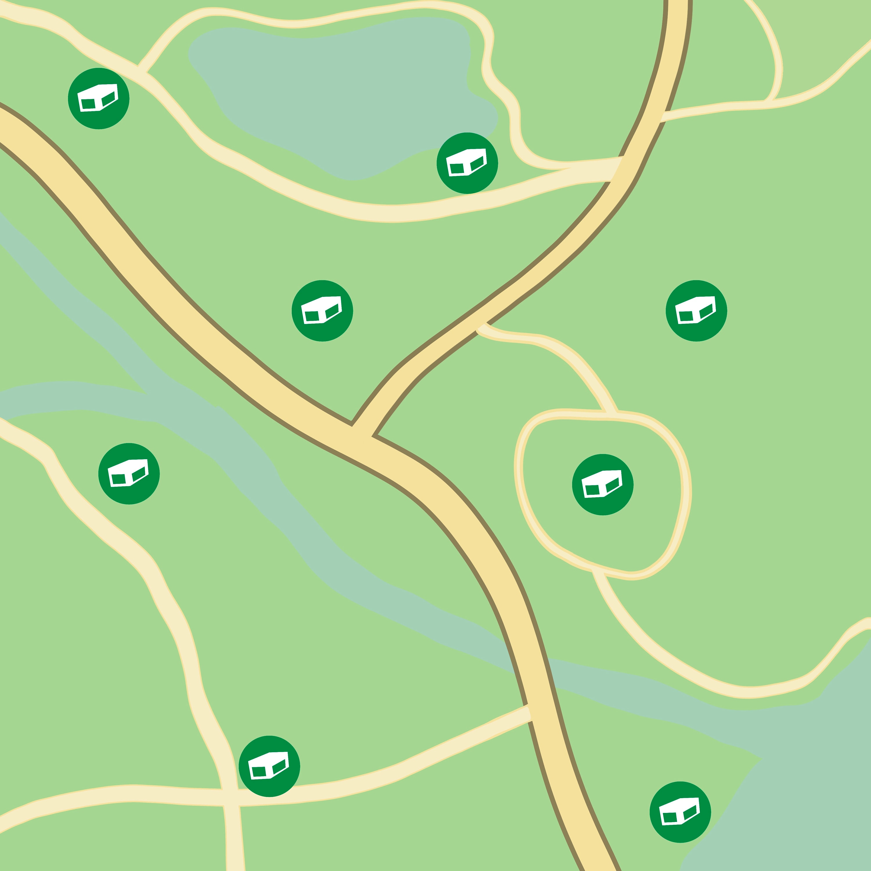 Geocache Bundle Treasure Hunt Cache Map Scrapbook Seamless Pattern ...