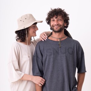SNUG Loose-fitting Knit Oversize T-shirt Made of Spun Cotton Fabric ...