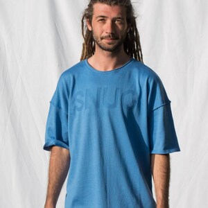 SNUG Loose-fitting Knit Oversize T-shirt Made of Spun Cotton Fabric ...