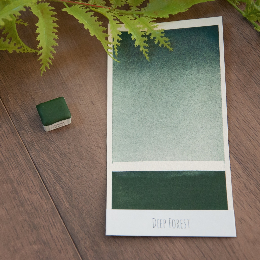 Deep Forest Matte Watercolor Paint | Quarter Pan, Half Pan, Full Pan ...
