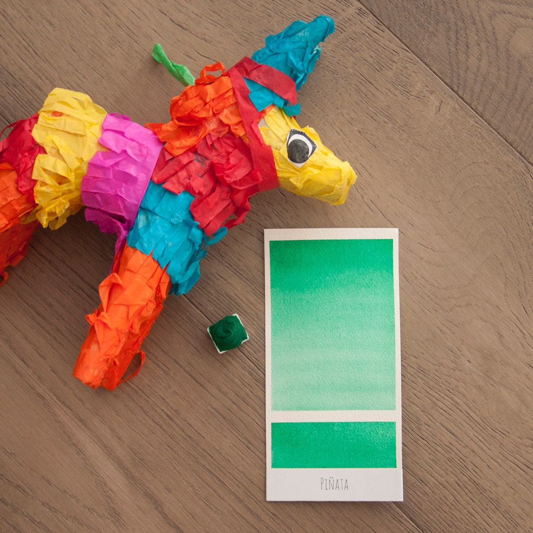 Piñata Handmade Watercolor Matte Paint Quarter Pan, Half Pan, and Full ...