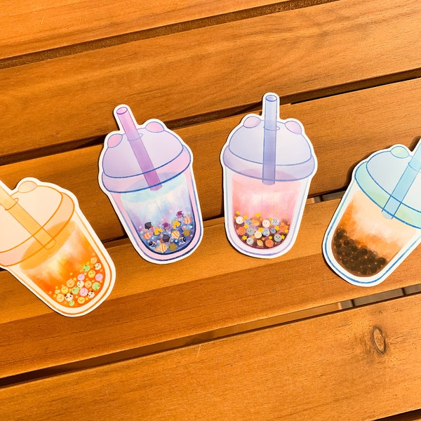 Boba Tea Sticker - Etsy