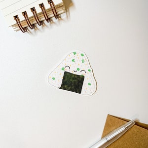 Rice Ball Onigiri Sticker | Cute Food - Asian Snack - Regular Glossy ...