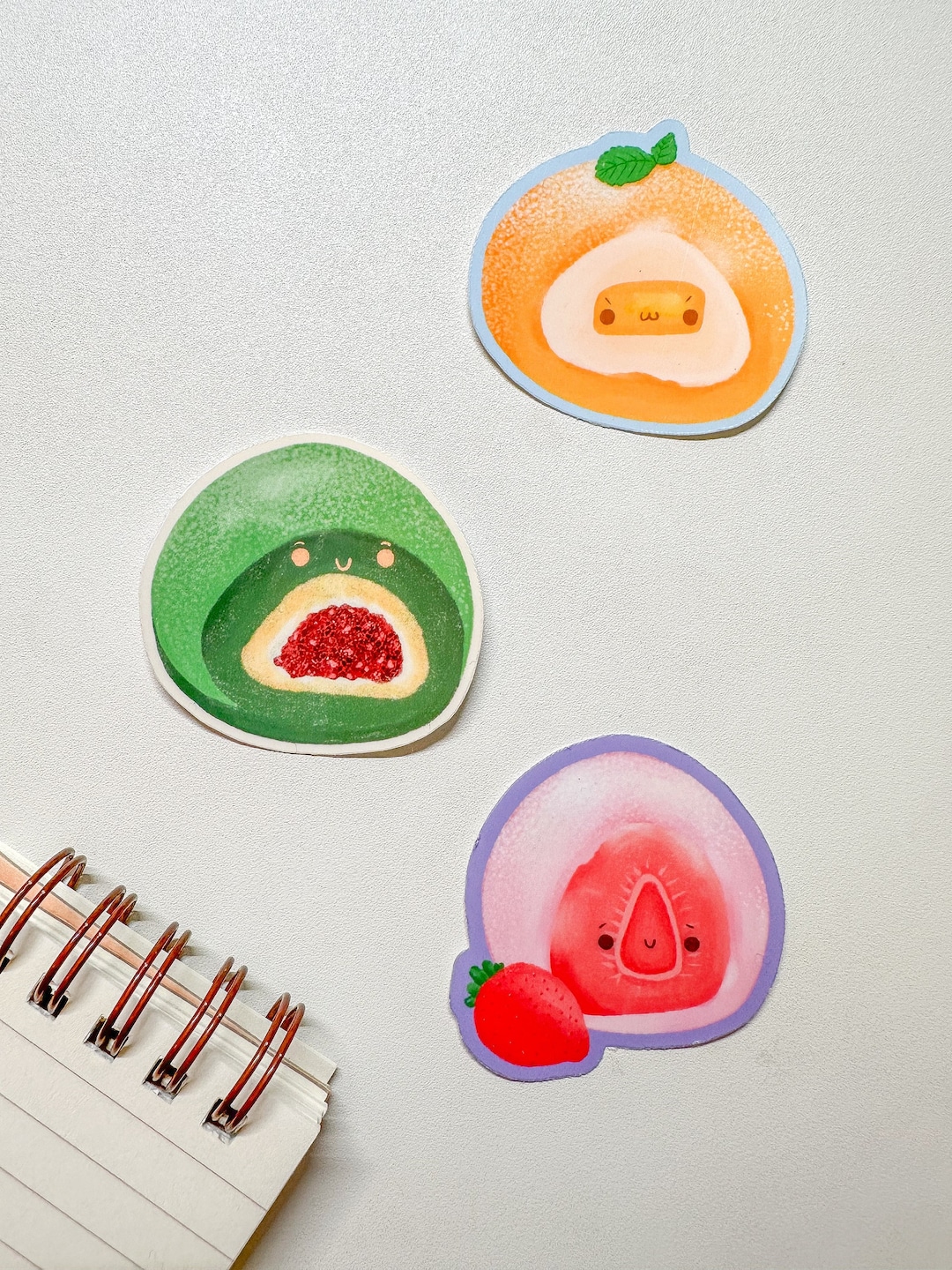Mochi Ice Cream Stickers | Cute Asian Food - Vinyl Waterproof ...