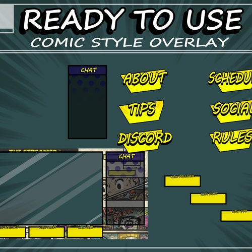 Comic Book Theme Overlay Bundle W/ Page Turn Transition and - Etsy