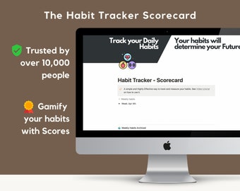 Atomic Habits Scorecard - Etsy Ireland