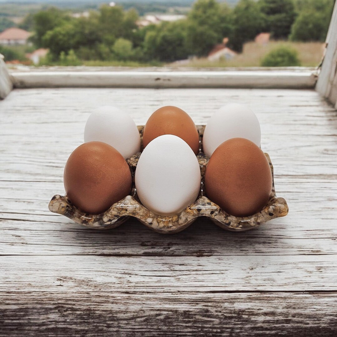 Easter Eggs Display Tray | Rustic Egg Holder | Decorative Egg Storage ...