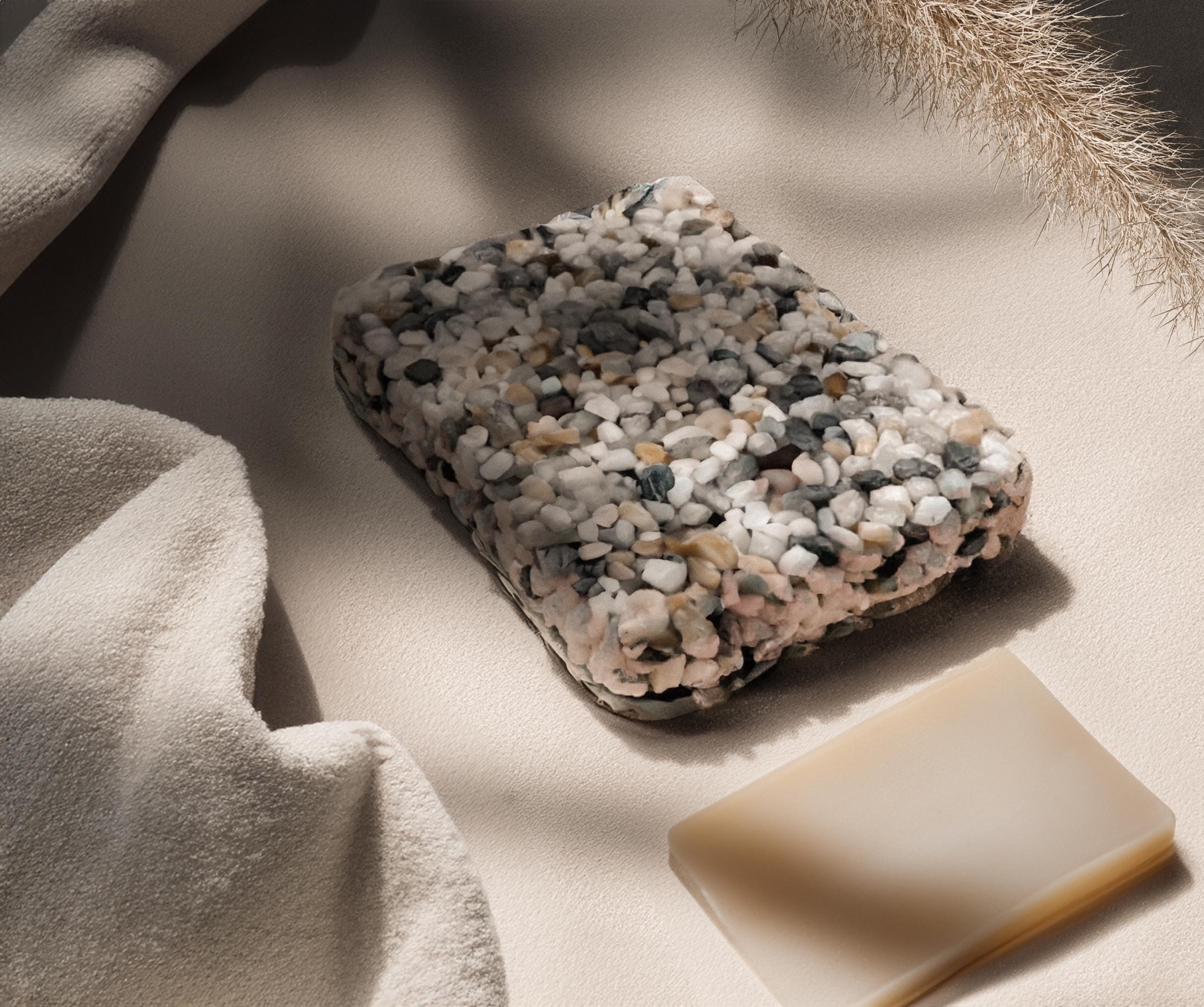 River Rock Stone Soap Dish - Handmade Pebble Bathroom Soap Tray - Etsy