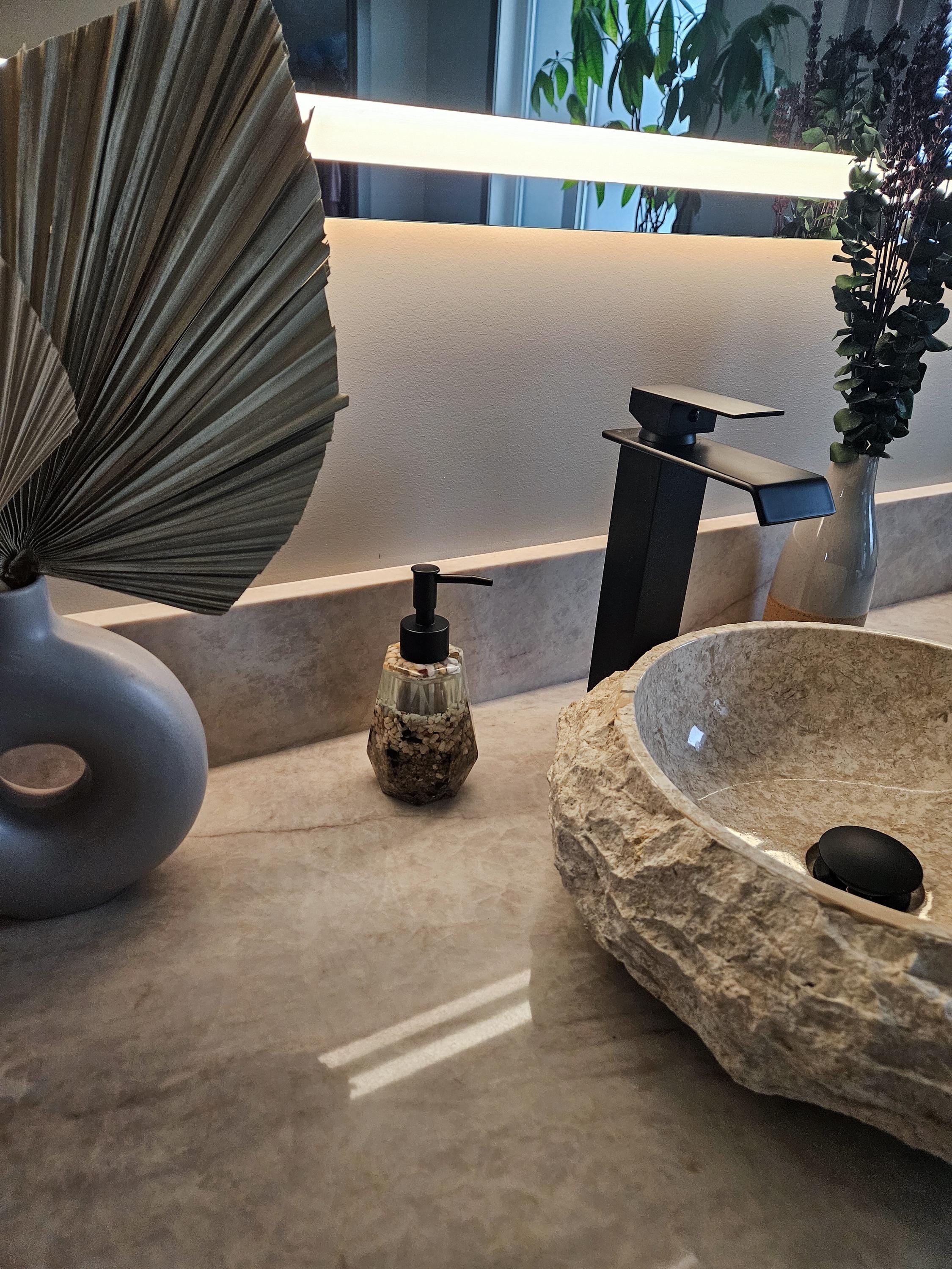Pebble Rocks Soap Dispenser – Coastal Bathroom Decor - Etsy