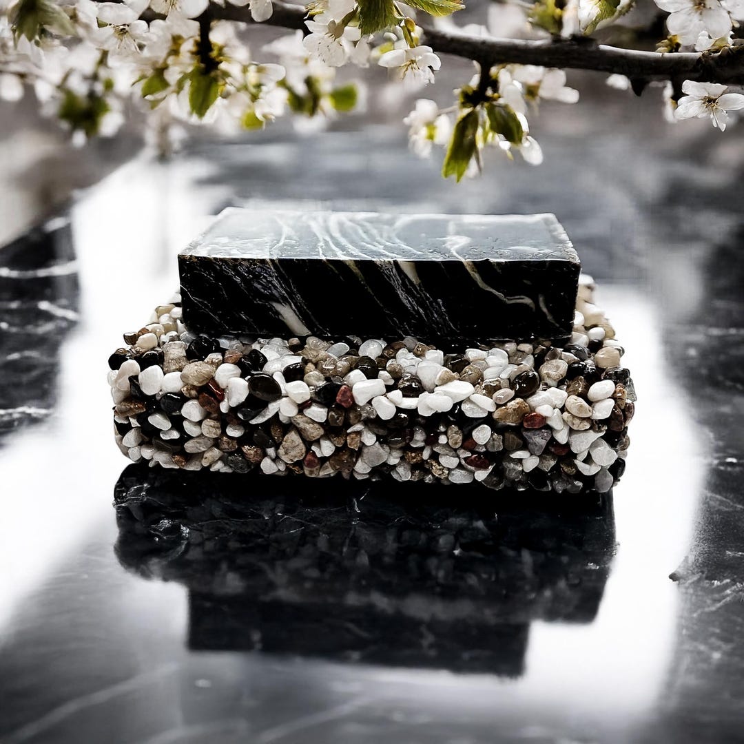 Natural River Rock Soap Dish - Handmade Stone Soap Holder | Eco ...