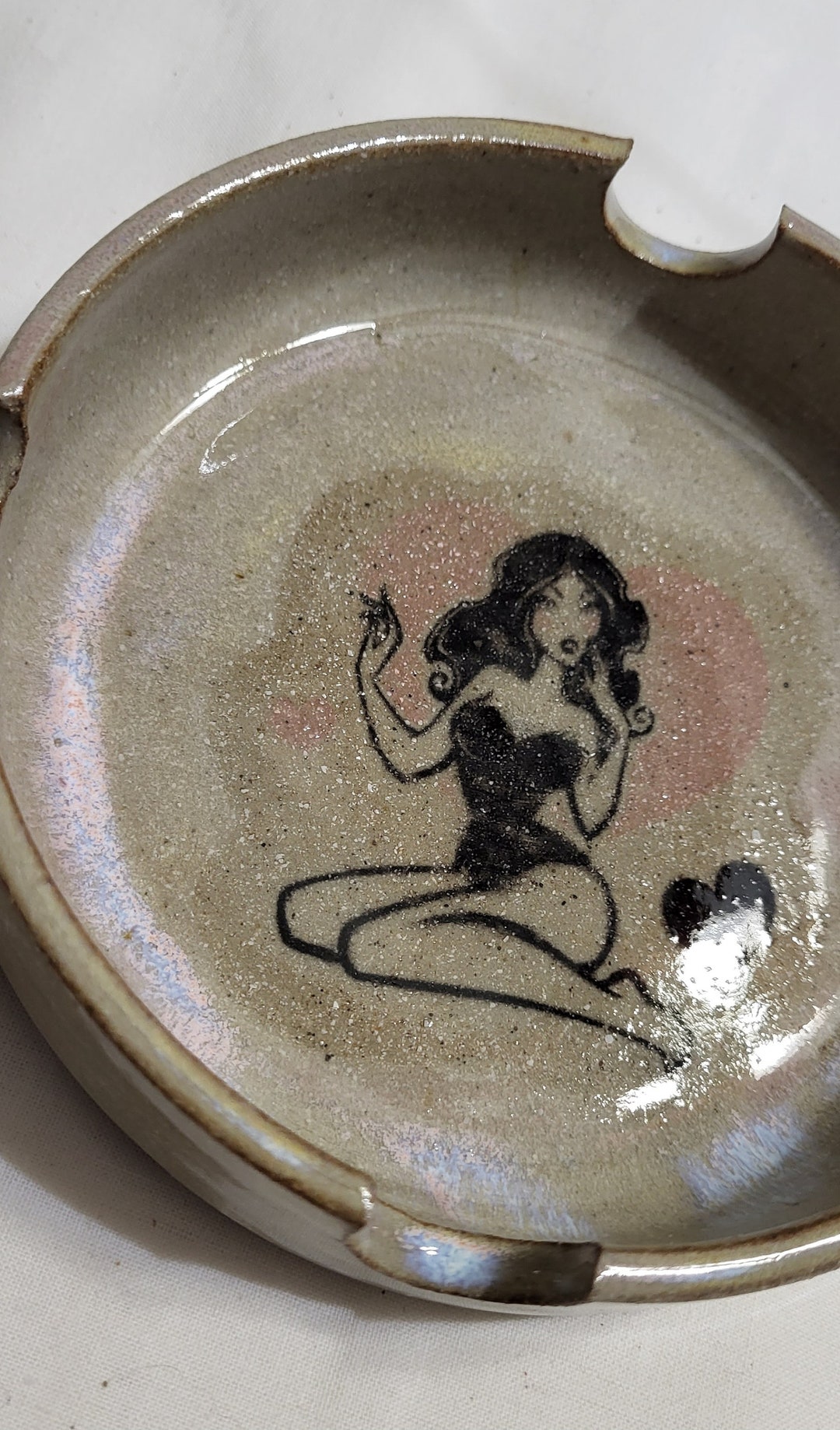 Pin up Girl Ashtray. Handmade Ceramic Ashtray. - Etsy