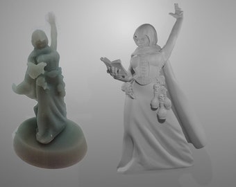 Spellcaster Woman Miniature for Tabletop Games - Etsy