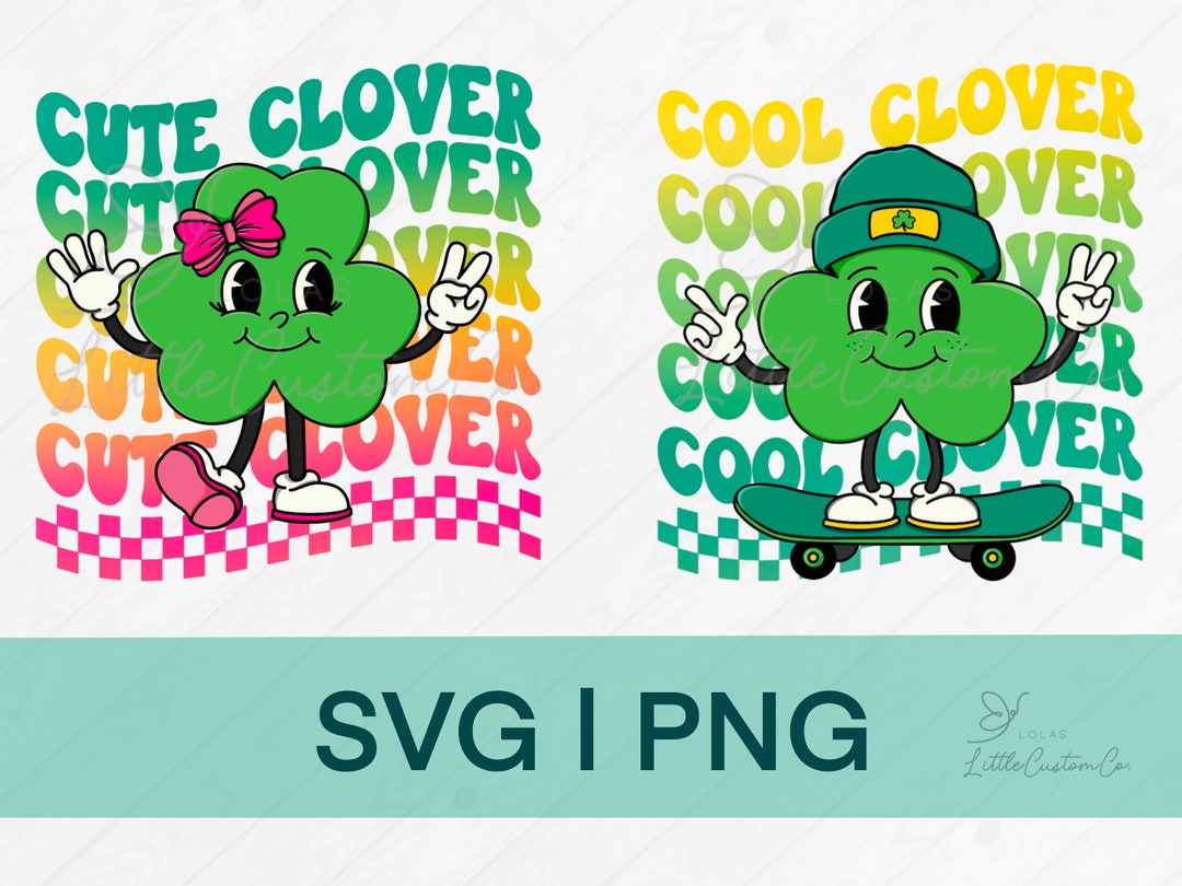 Cute Clover PNG | Cool Clover PNG | Cute Clover Svg | Shamrock Svg ...