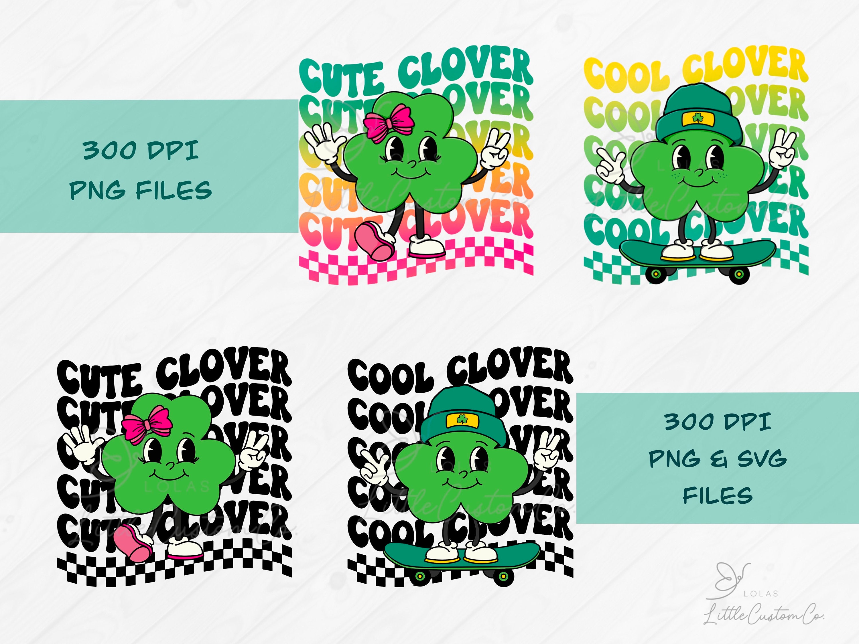 Cute Clover PNG | Cool Clover PNG | Cute Clover Svg | Shamrock Svg ...
