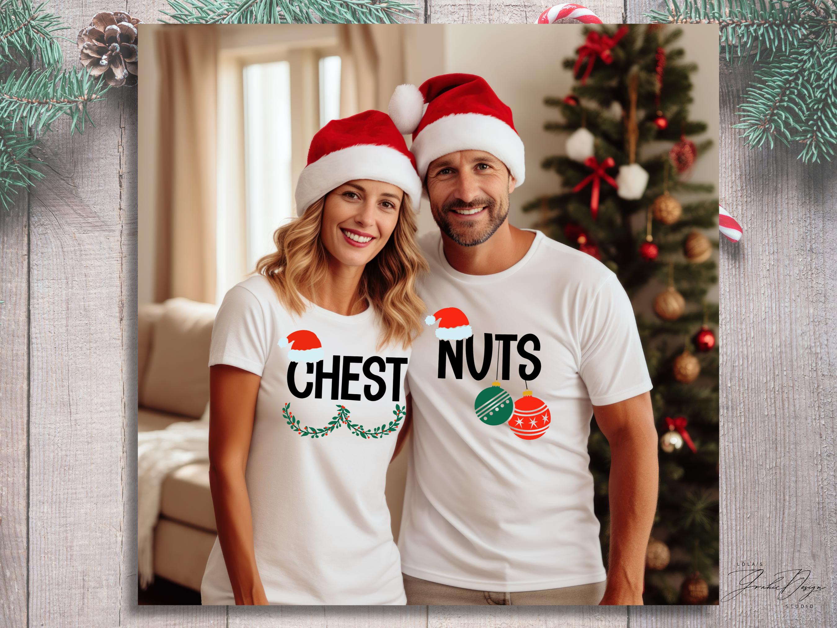 Chest Nuts SVG | Chest Nuts PNG | Ugly Christmas Sweater | Couples Ugly ...