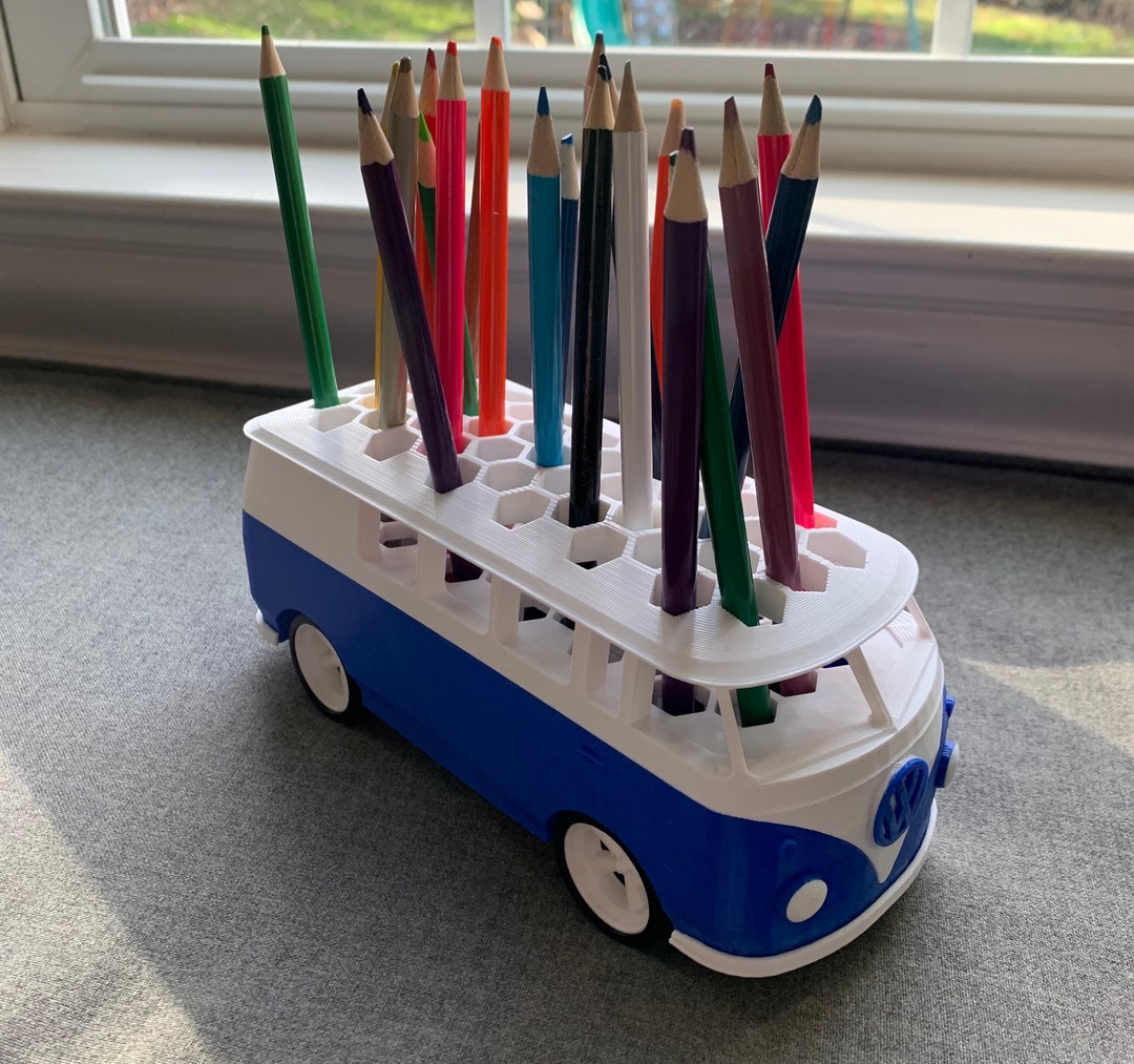 3D Printed Bus Pen/pencil Holder - Etsy