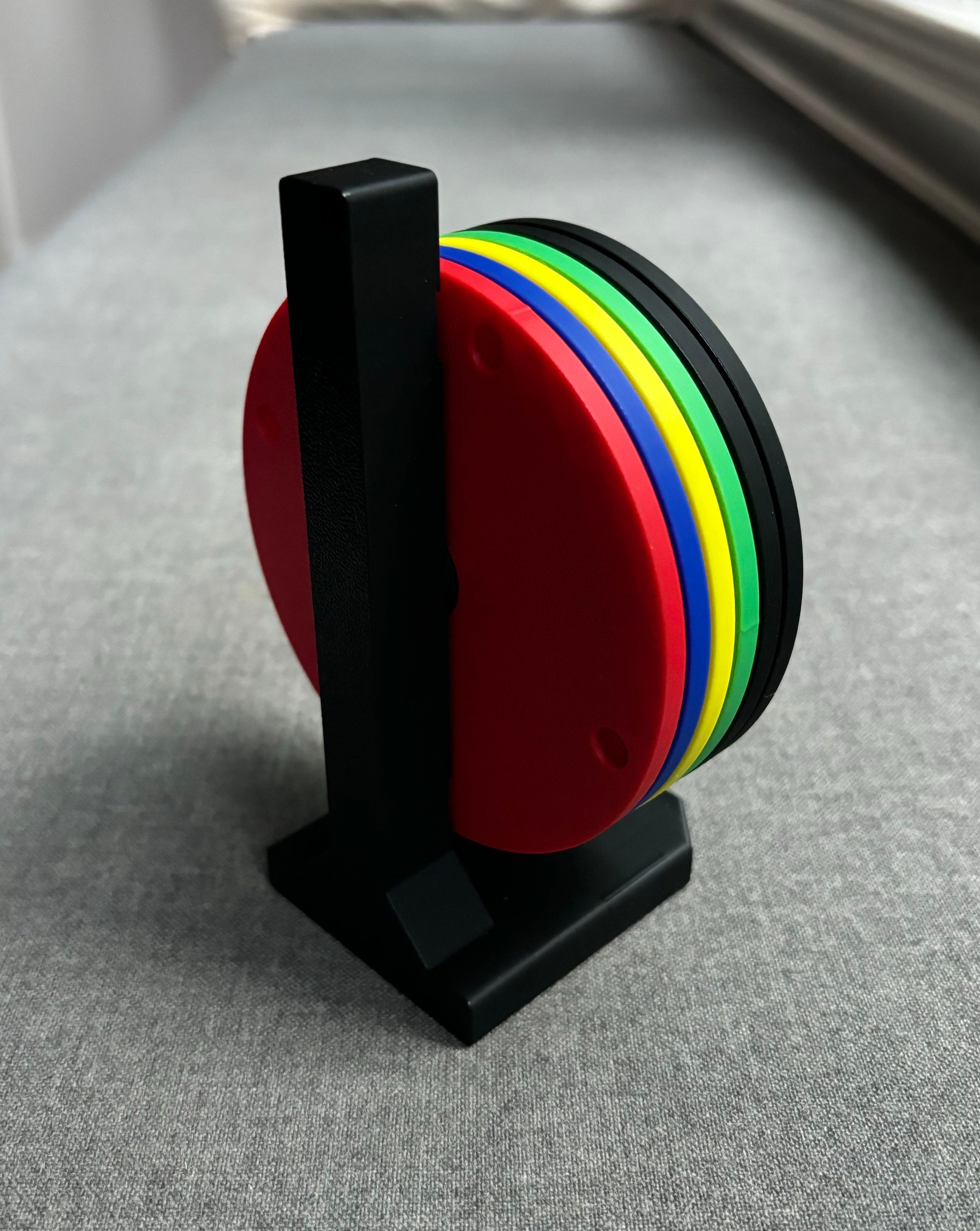 3D Printed Weight Lifting Bumper Plates Coaster + Rack Set - Etsy