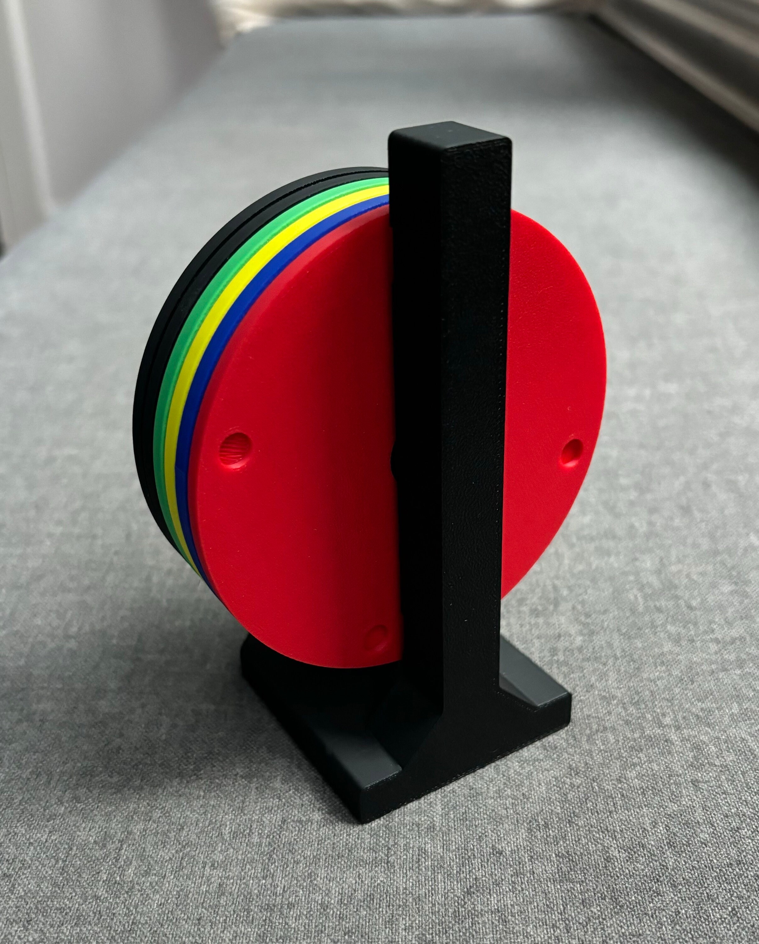 3D Printed Weight Lifting Bumper Plates Coaster + Rack Set - Etsy
