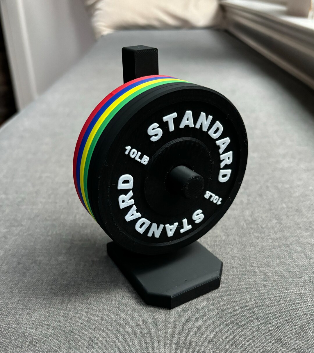 3D Printed Weight Lifting Bumper Plates Coaster + Rack Set - Etsy