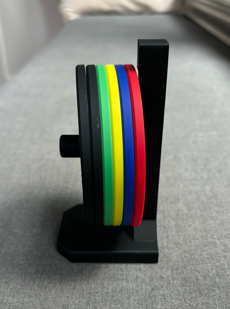 3D Printed Weight Lifting Bumper Plates Coaster + Rack Set - Etsy