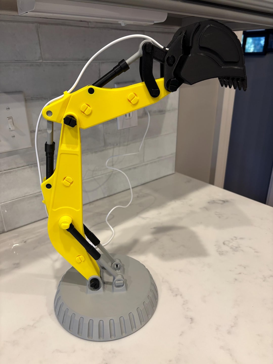 3D Printed Excavator Lamp - Etsy
