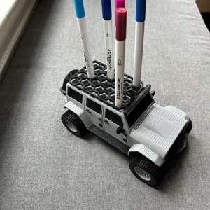 3D Printed 4-door Jeep Pen/pencil Holder - Etsy