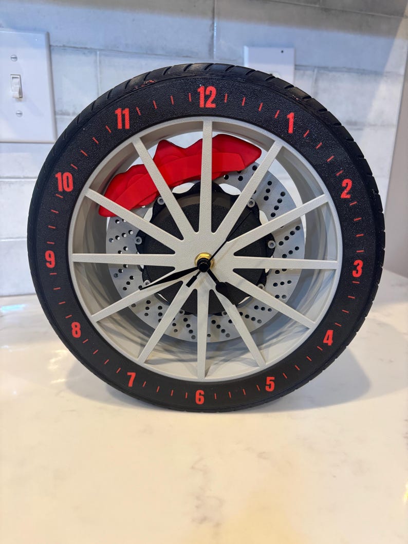 3D Printed Tire Clock - Etsy