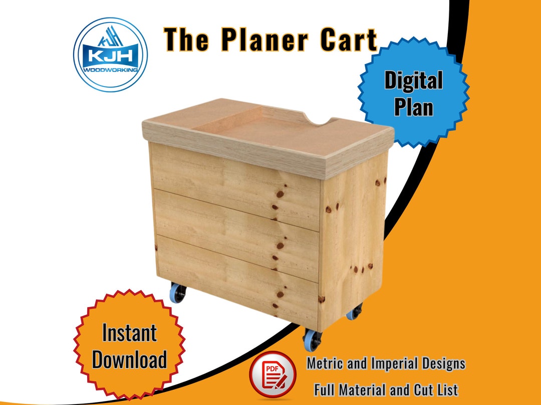 Ultimate DIY Thickness Planer Storage Cart Build Plans | Complete ...