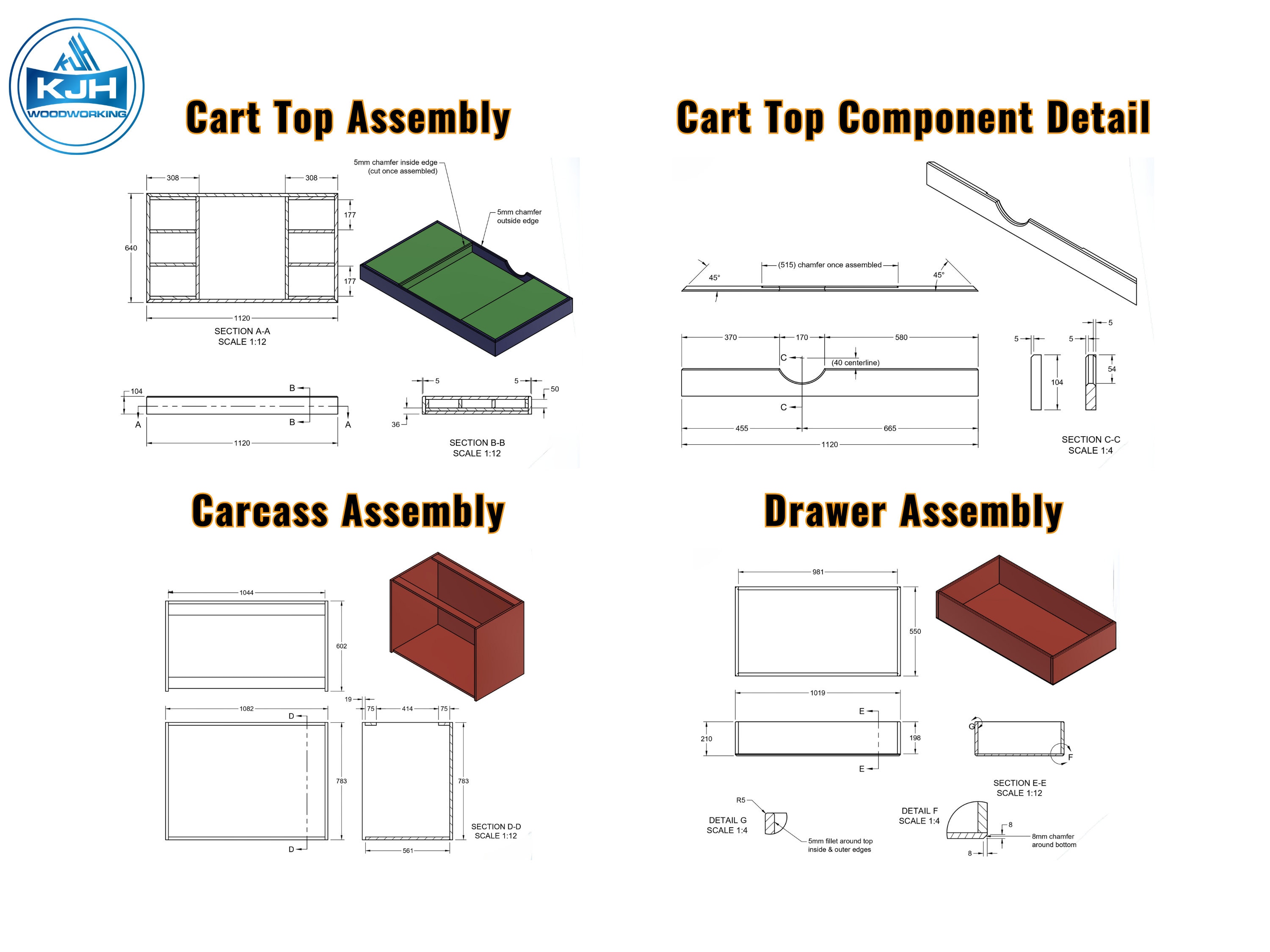 Ultimate DIY Thickness Planer Storage Cart Build Plans | Complete ...