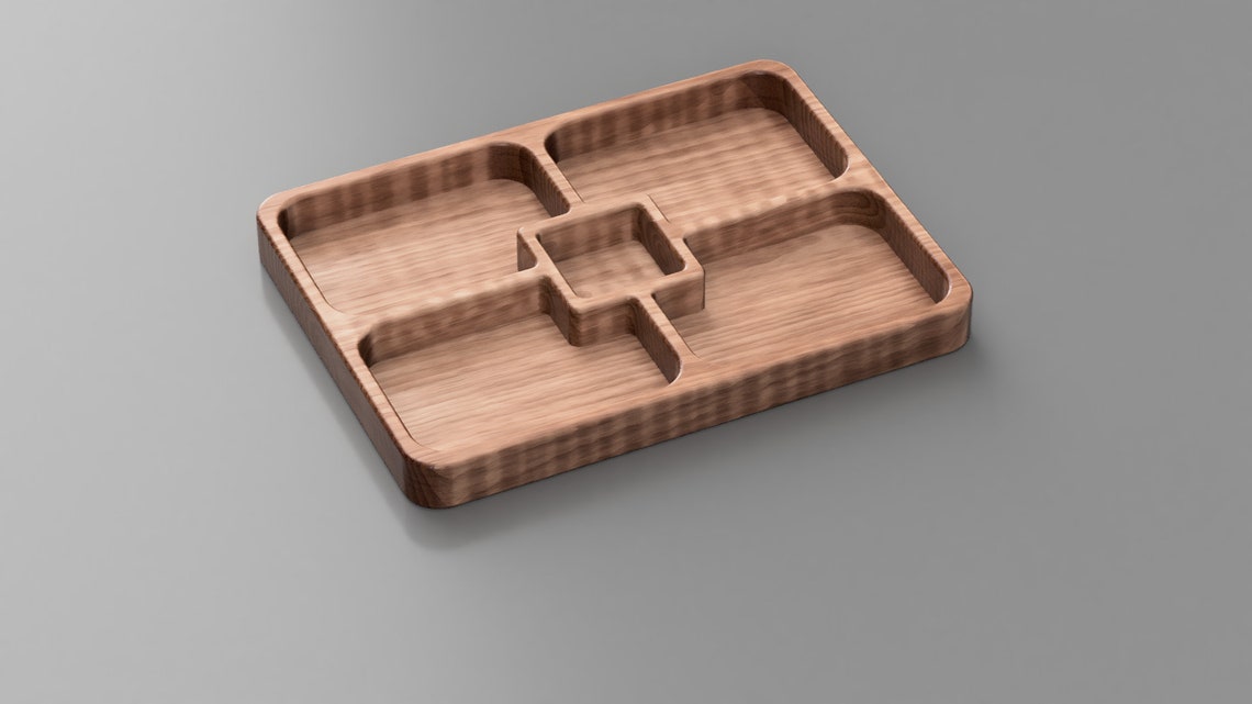 Serving / Catch All Tray CNC Files | SVG, Dxf, Eps, PDF, Ai - Etsy