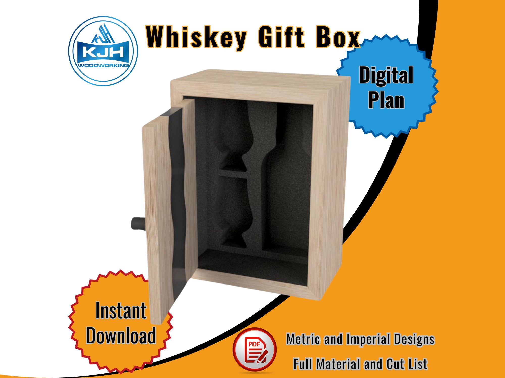 DIY Whiskey Gift Box Plans - Build Your Own Timber Box for Gifting ...
