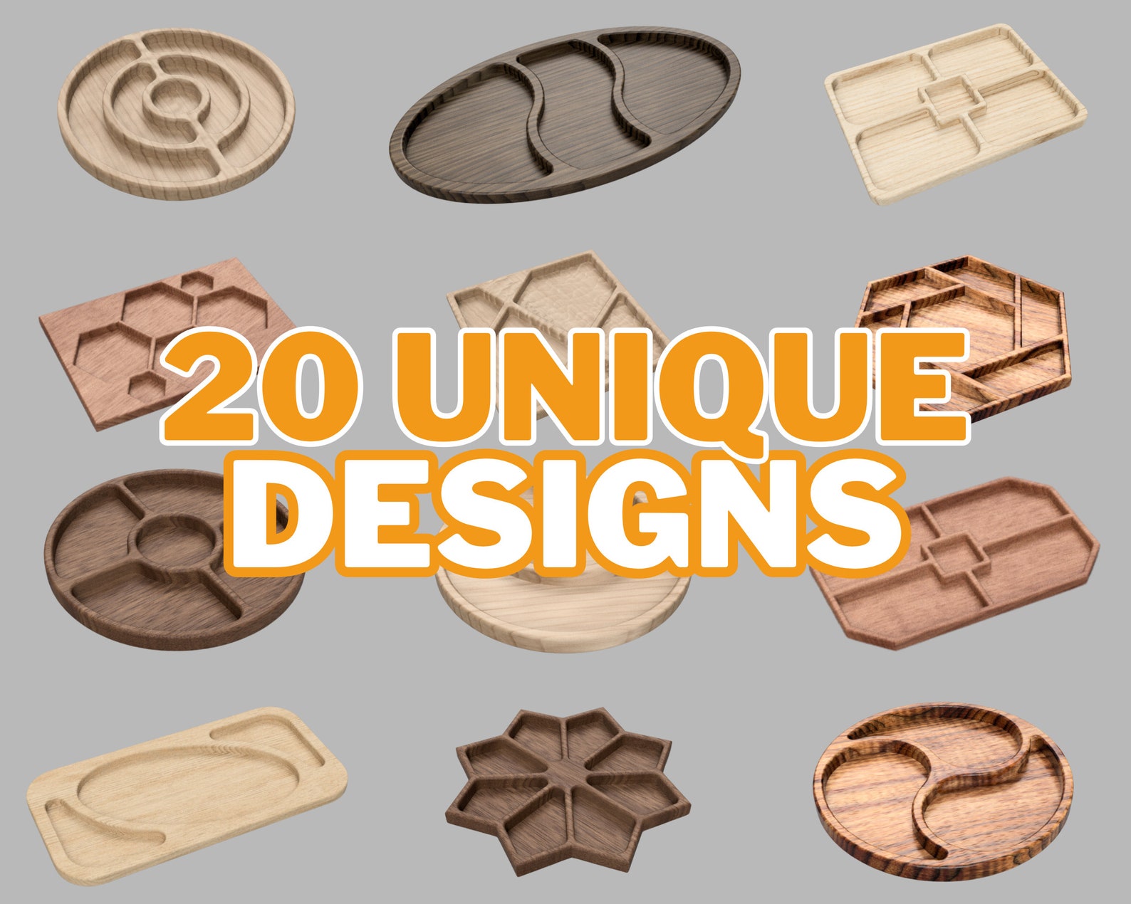 Digital Serving Tray CNC Files 20pc Mega Bundle | Instant Download Svg ...