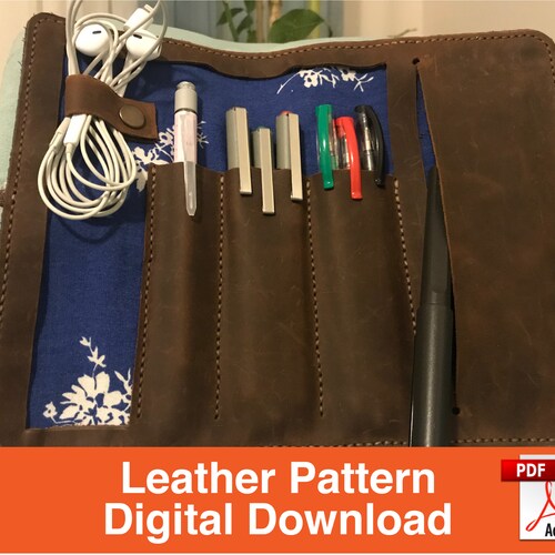 Pencil Roll PDF Pattern & Tutorial | Etsy