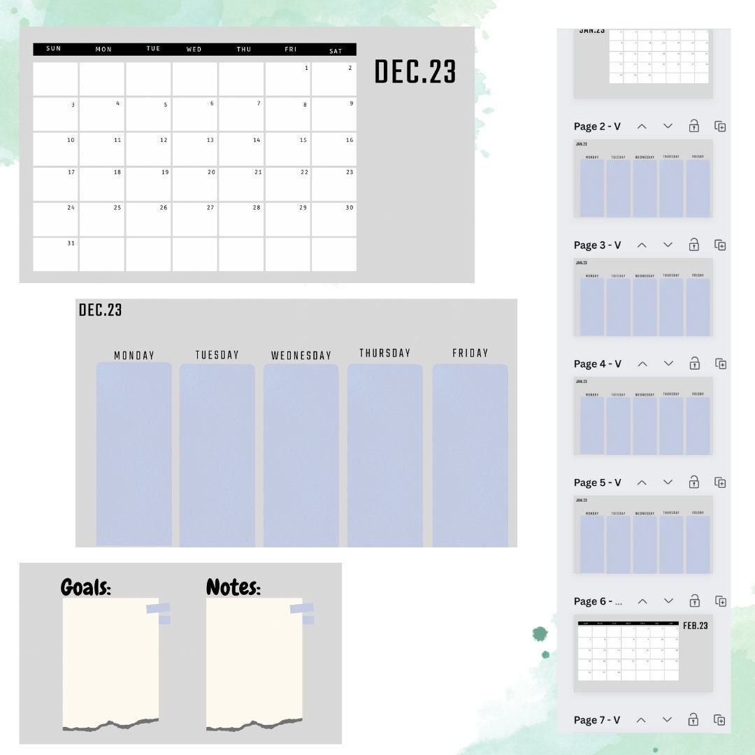 2023 SIMPLE Calendar - Etsy