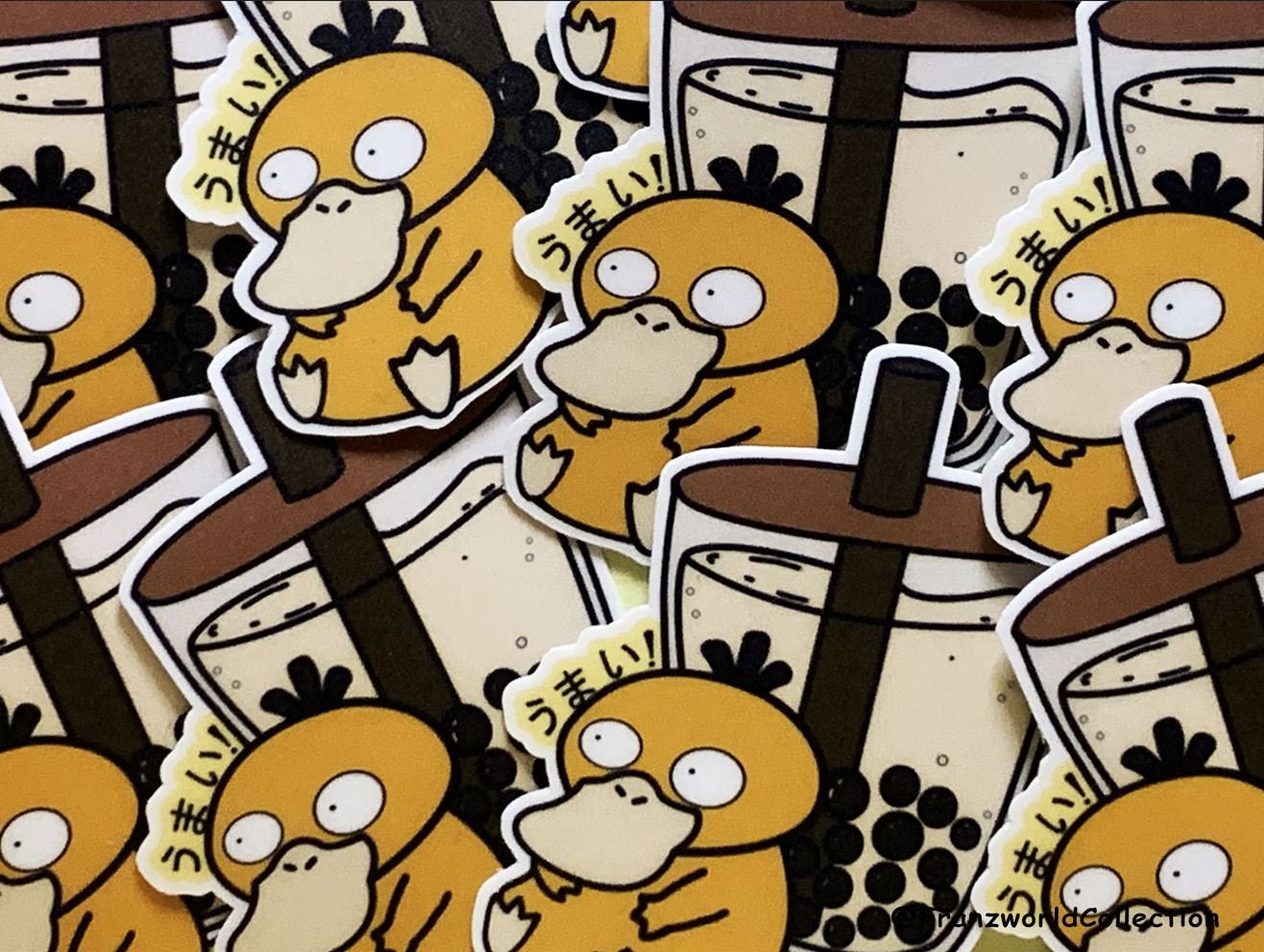 Art Print Art Print & Sticker Combo Psyduck With Bubble - Etsy