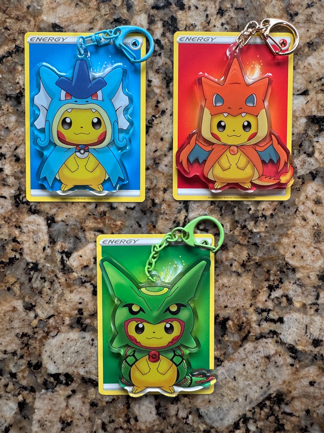 Pikachu Poncho Acrylic Keychain | Charizard • Gyarados • Rayquaza ...