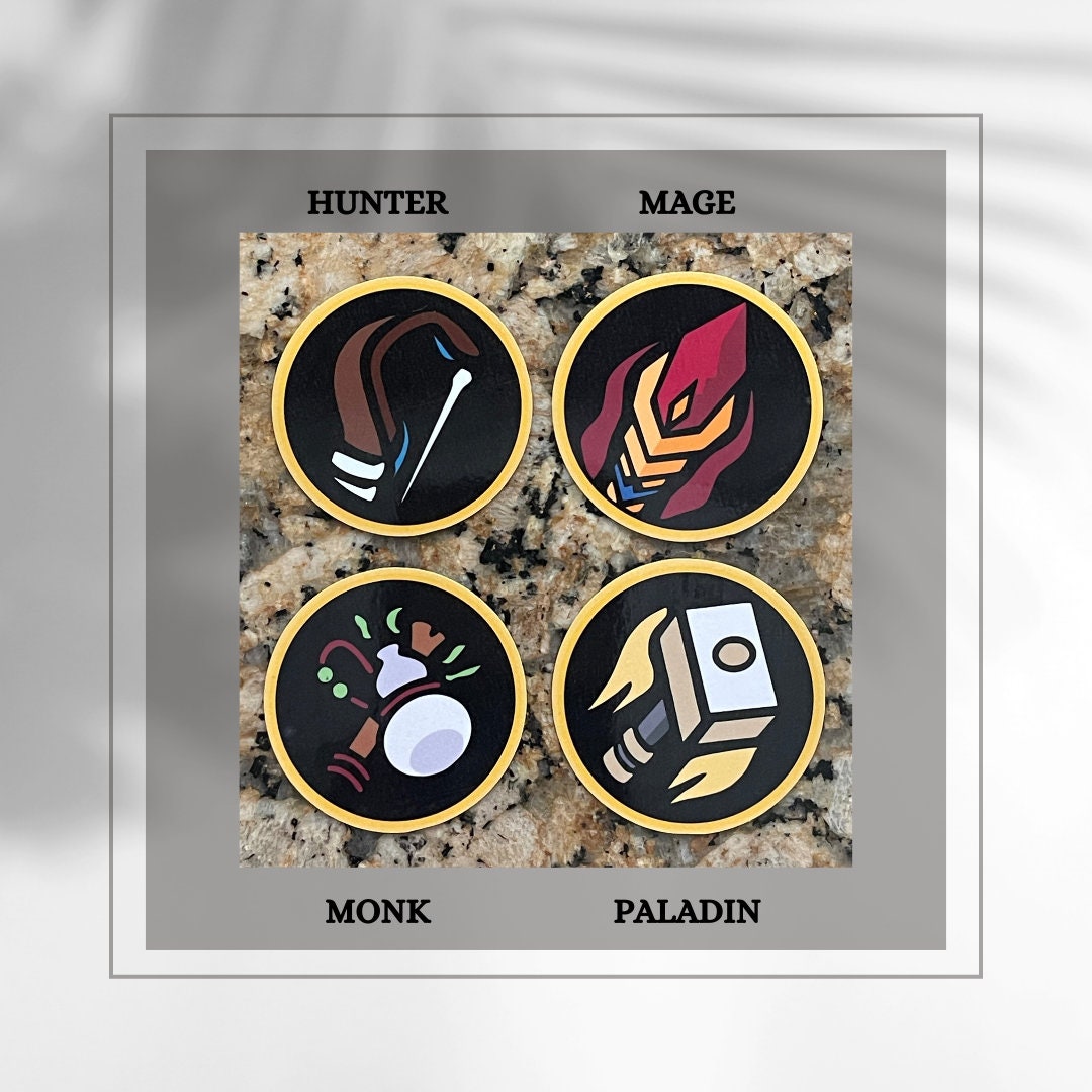 World of Warcraft Class Stickers - Etsy