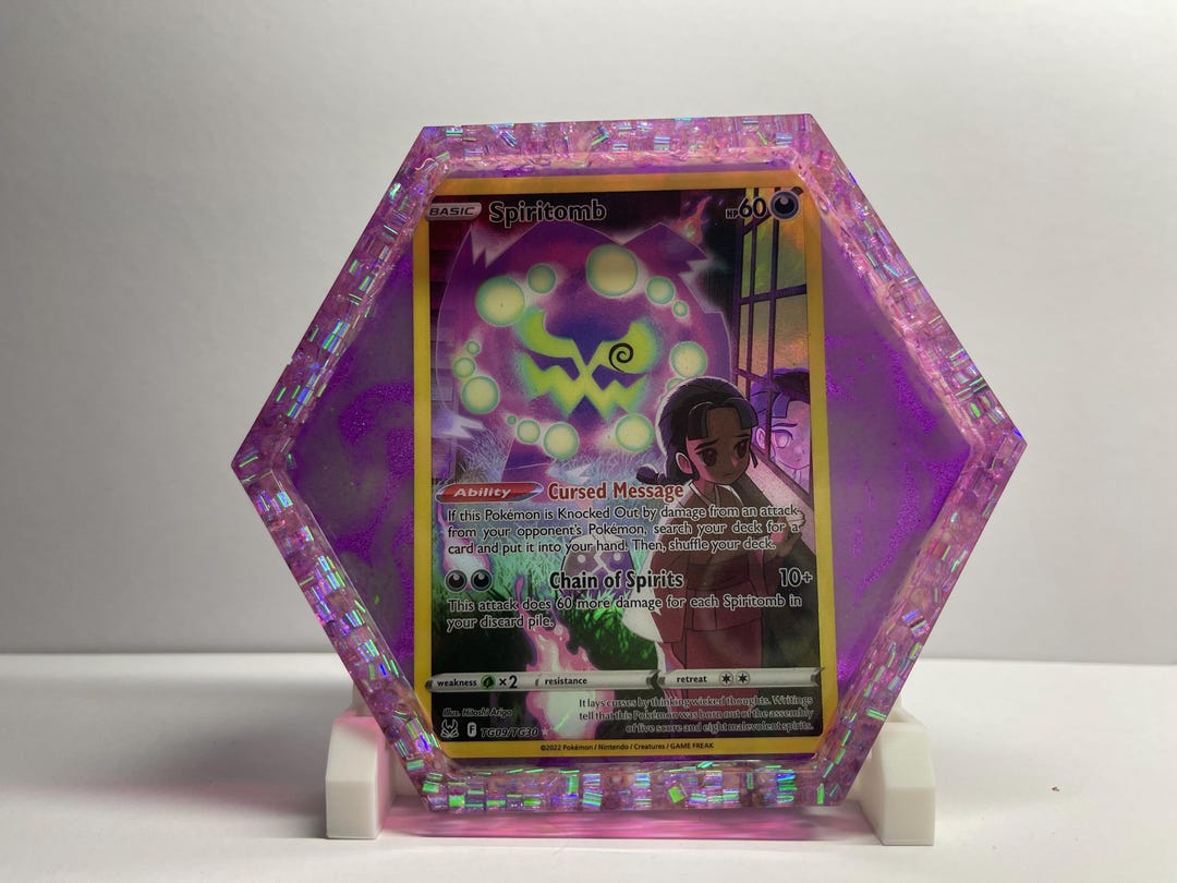 Spiritomb Trainer Gallery Pokemon Card Coaster | Cold Drink Holder ...