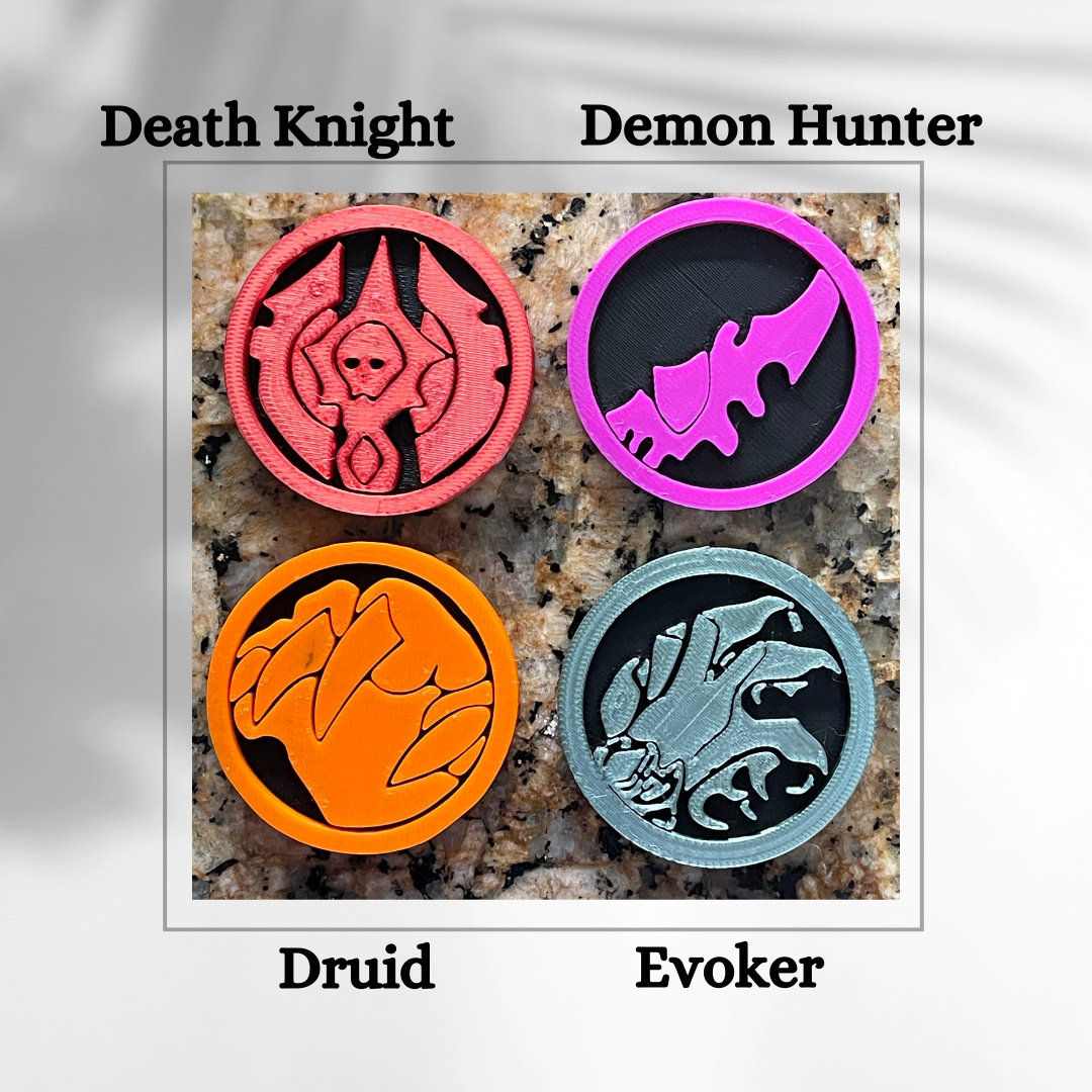 World of Warcraft Class Symbols Decor - Etsy