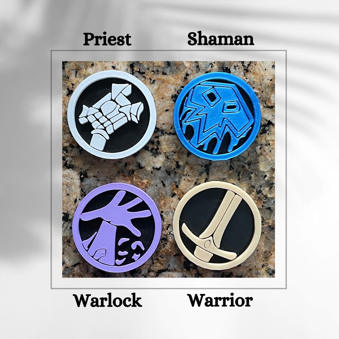 World of Warcraft Class Symbols Decor - Etsy