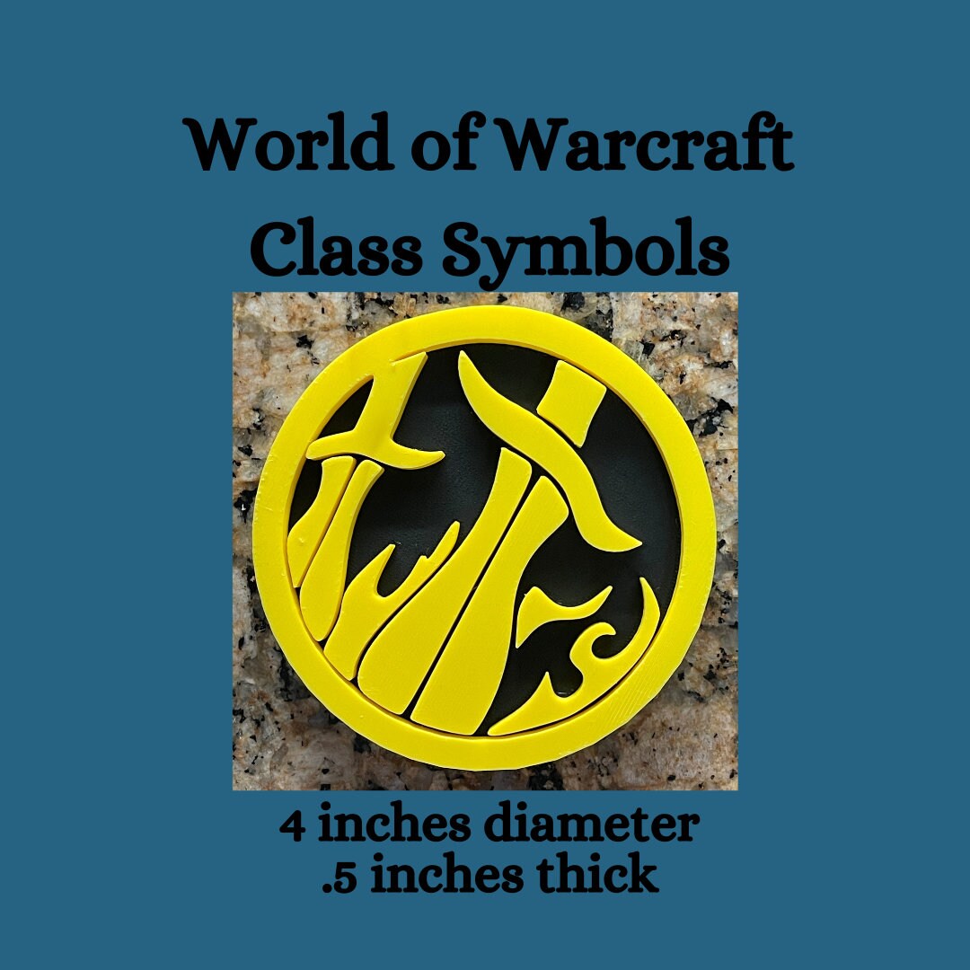 World of Warcraft Class Symbols Decor - Etsy