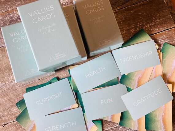 Values Cards the Foundation of Self Development Work. - Etsy