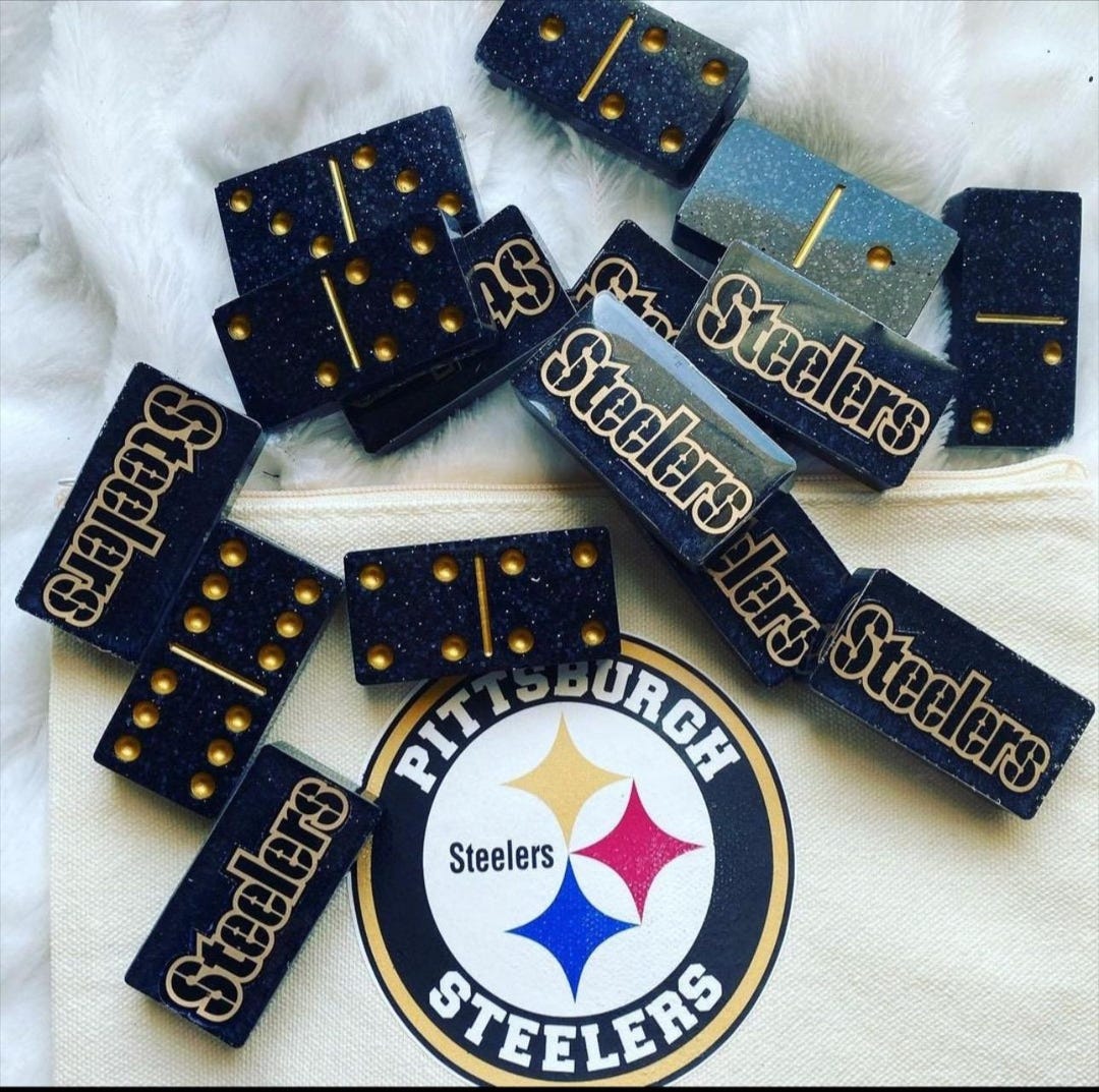 Pittsburgh Inspired Dominoes Set - Etsy