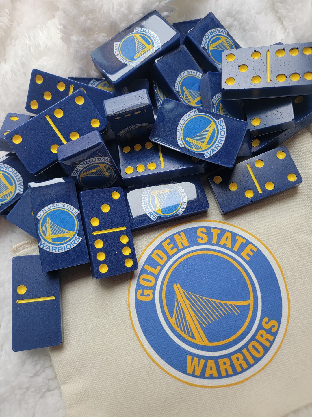 Custom Golden State Warriors Inspired Dominoes Set - Etsy