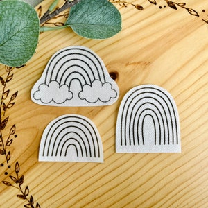 Mini Rainbow Embroidery Patterns Set of 3, Stick and Stitch Rainbow ...