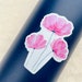Pink Floral Vinyl Sticker for Water Bottle, Durable & Waterproof ...
