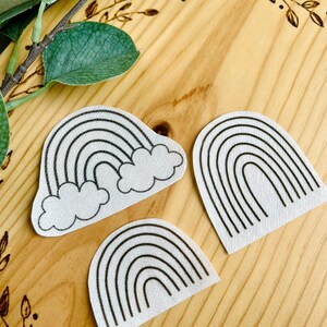 Mini Rainbow Embroidery Patterns Set of 3, Stick and Stitch Rainbow ...