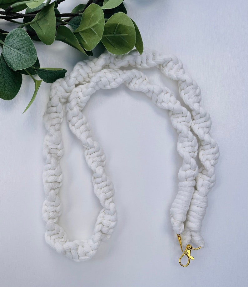Ivory Chunky Twisted Macrame Rope Handbag Strap Cute Purse - Etsy