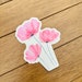 Pink Floral Vinyl Sticker for Water Bottle, Durable & Waterproof ...