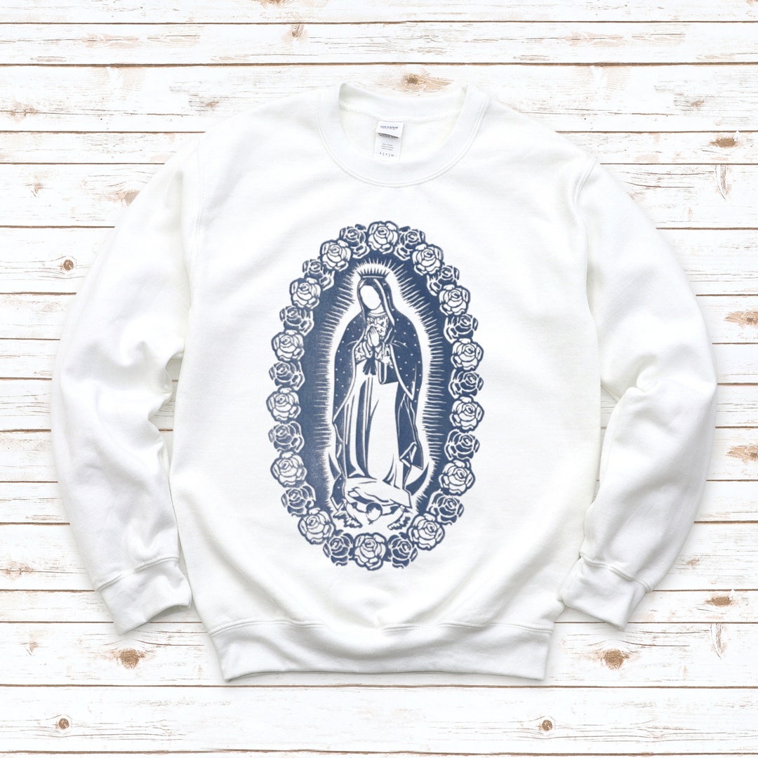 Our Lady of Guadalupe Crewneck, Catholic Sweatshirt, Virgen De ...